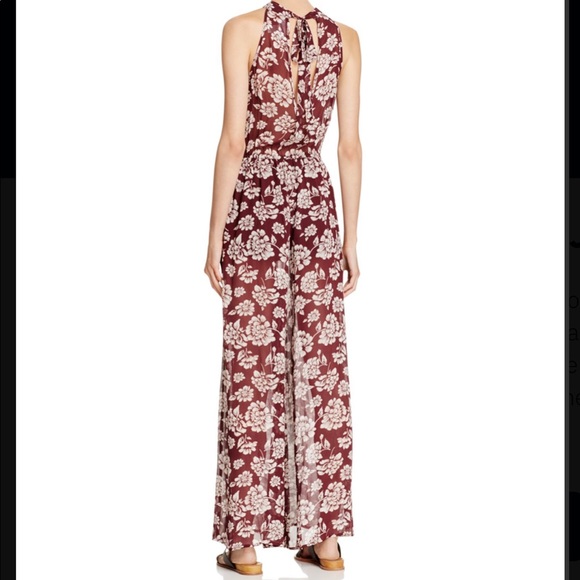 Band of Gypsies | Other | Band Of Gypsies Burgundy Floral Wide Leg ...